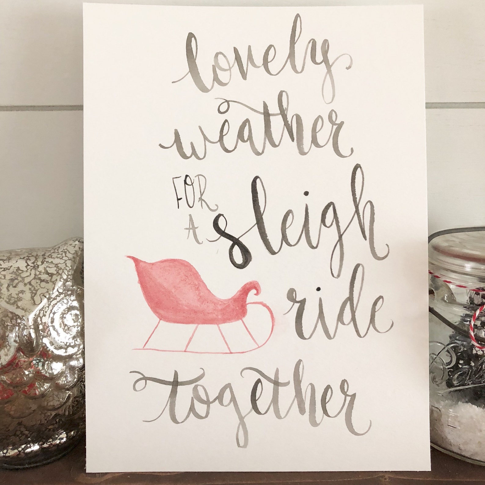 Christmas Printable Sleigh Ride Together Print Christmas - Etsy