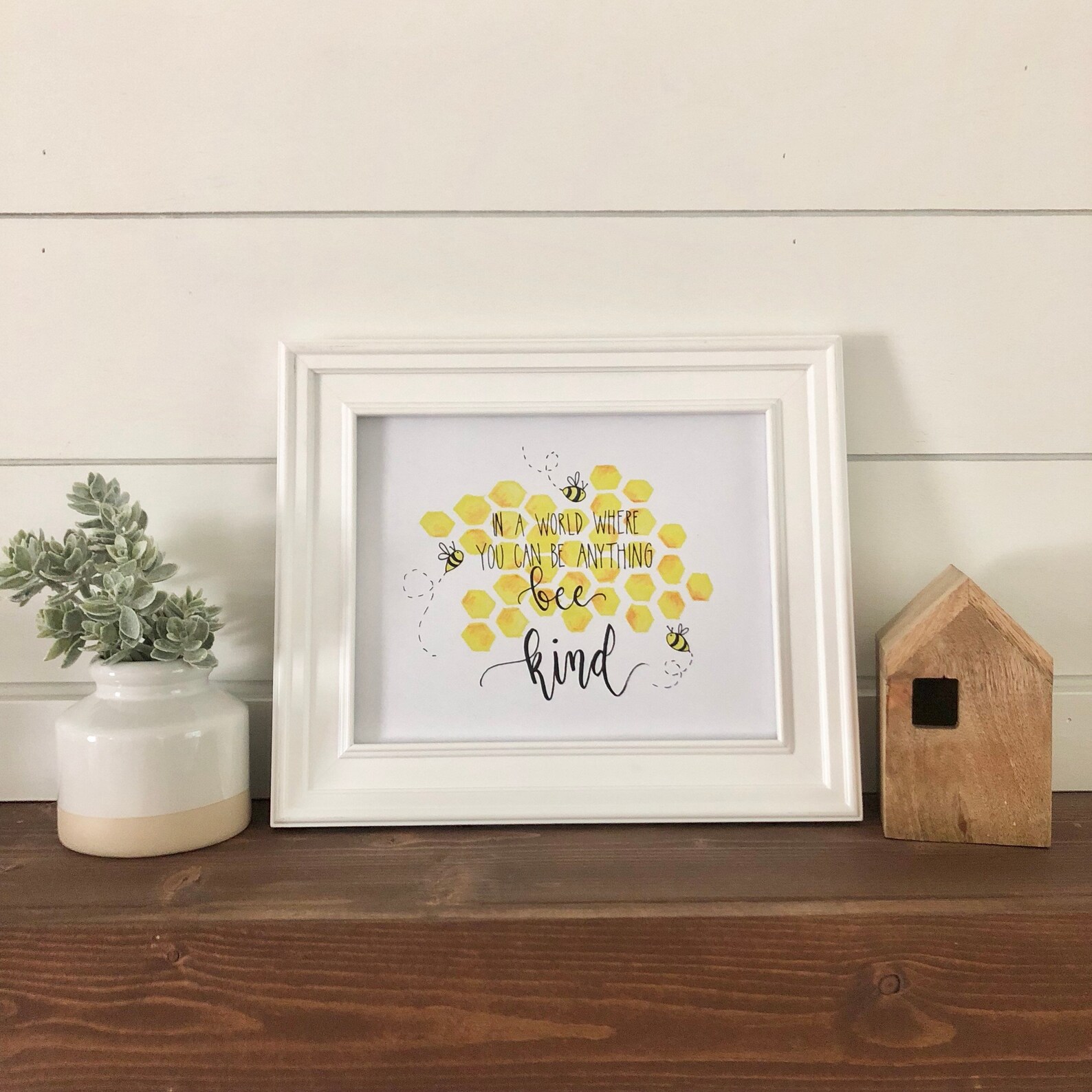 Bee Kind Printable Bee Kind Watercolor Bee Kind Quote | Etsy