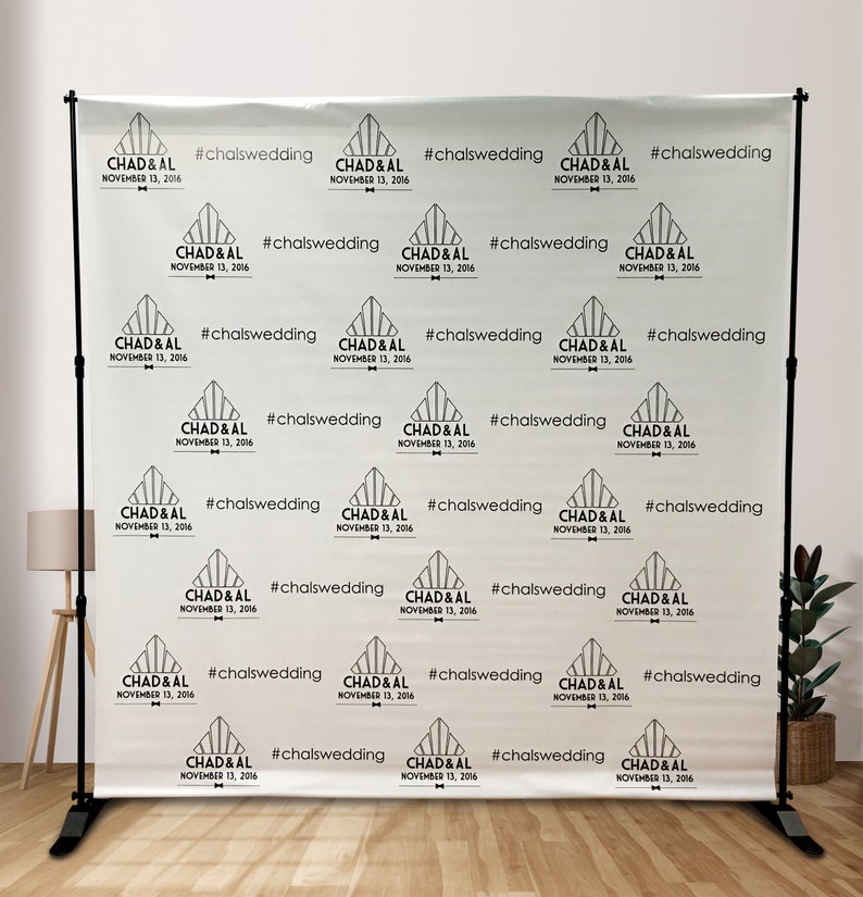 Custom Step and Repeat Backdrop Banner 8x8' With Hardware Photo Booth ...