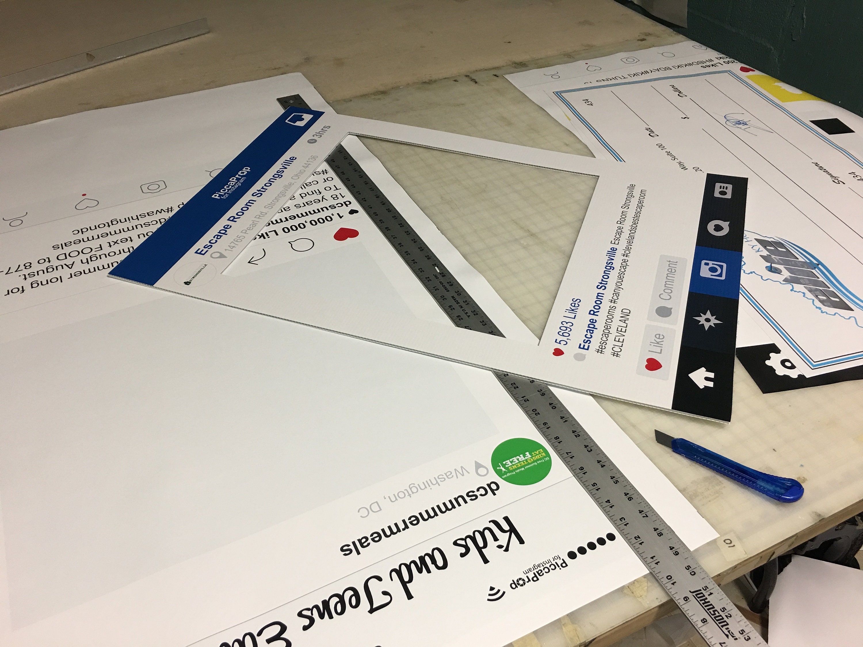 Instagram Frame, Fully Printed and Customized 18x24" 24x36" 28x40 ...