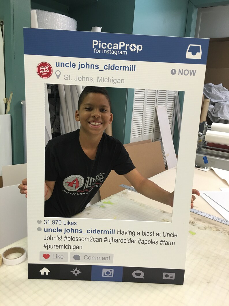 Instagram Frame, Fully Printed and Customized 18x24" 24x36" 28x40 ...