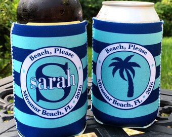 Vacation koozies | Etsy