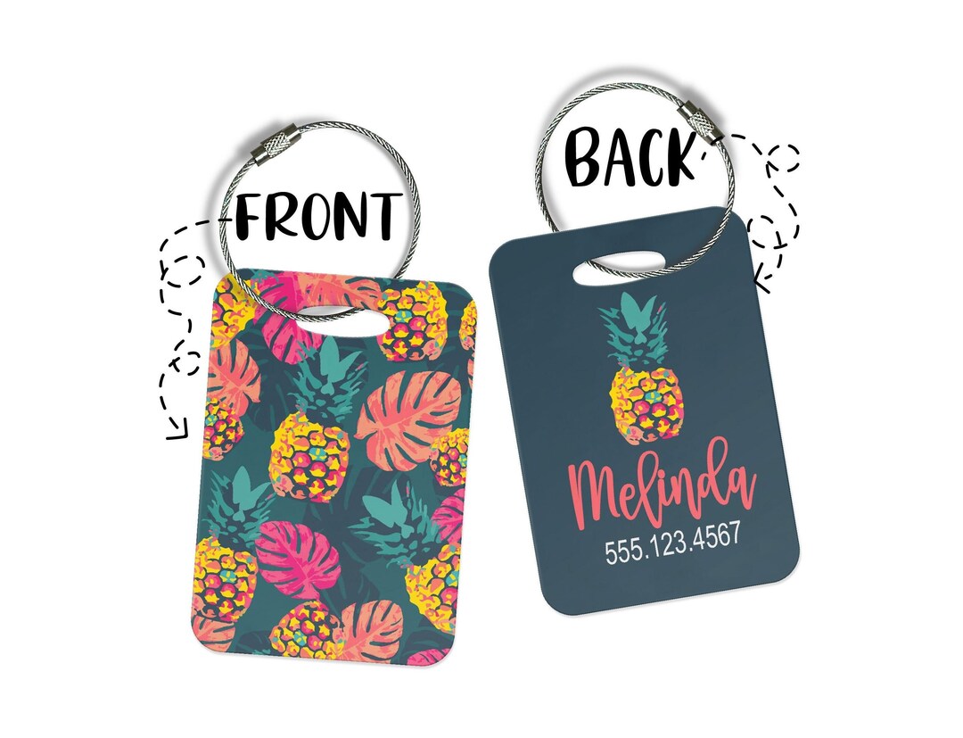 Personalized Bag Tag - Beach Luggage Tag - Beach Vibes - Custom Luggage ...