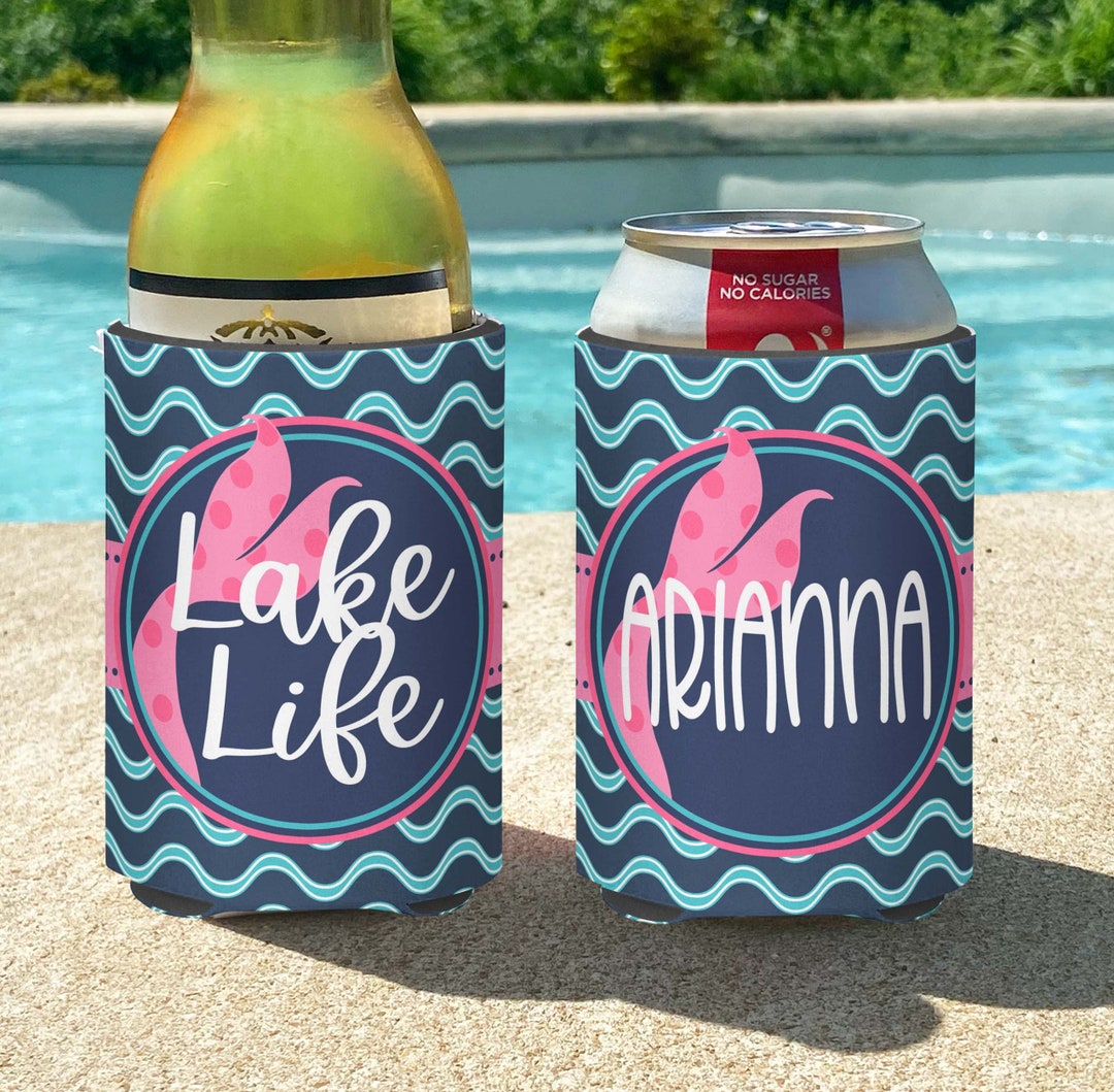 Mermaid - Insulated Beach Vacation Can / Bottle Coolers - Drink up ...