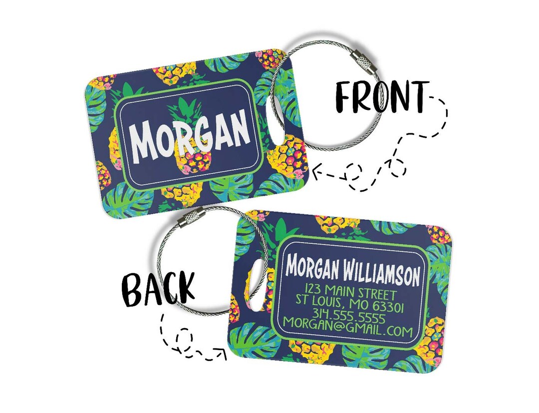 Personalized Bag Tag - Beach Luggage Tag - Beach Vibes - Custom Luggage ...