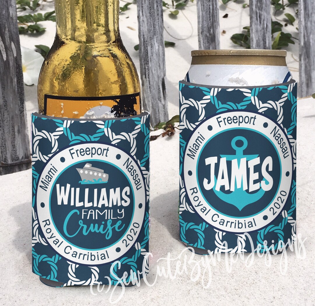Beach Vacation Nautical Cruise Themed Tropical Insulated Can/bottle ...