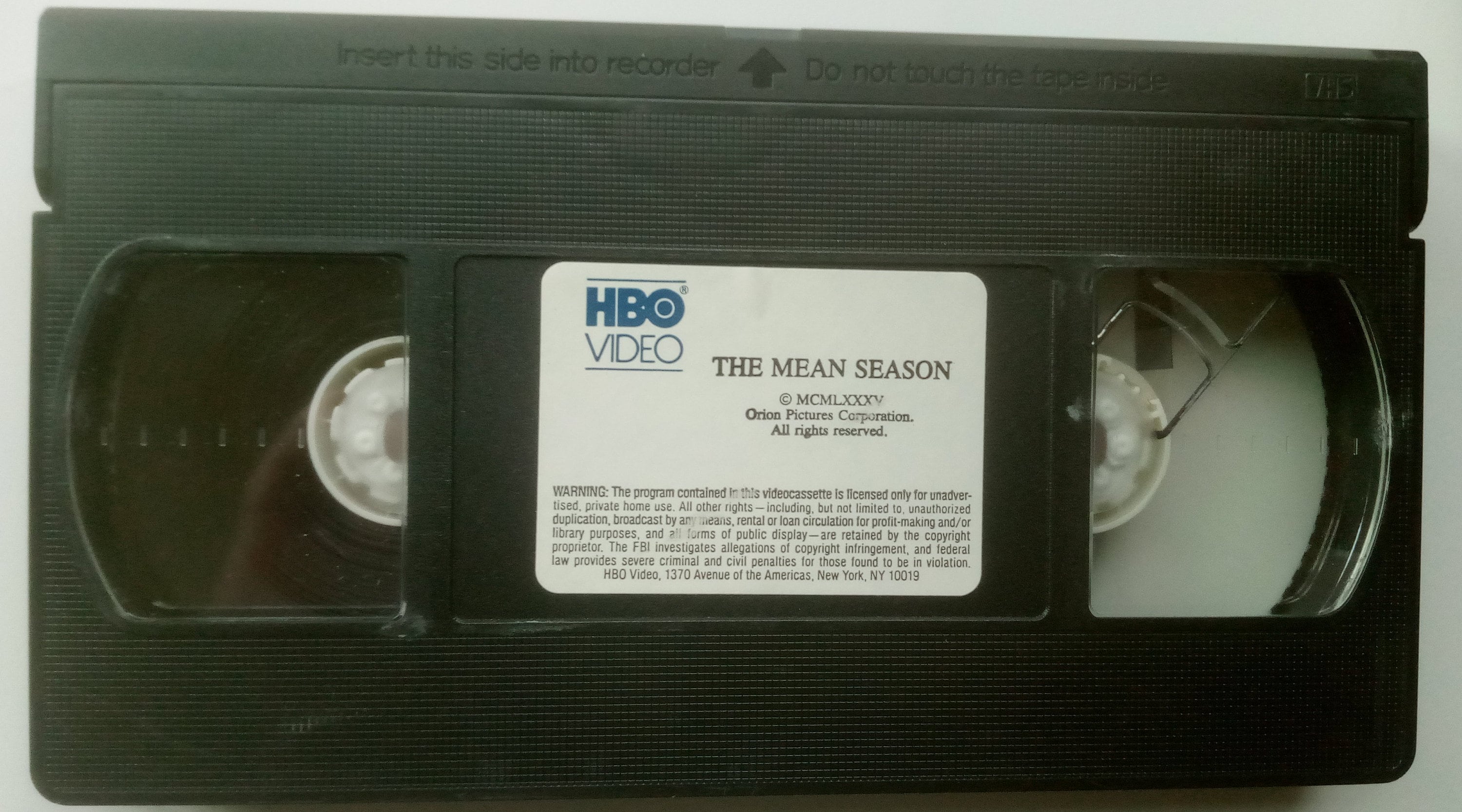 The Mean Season 1985 VHS Video Cassette Tape Kurt Russell - Etsy