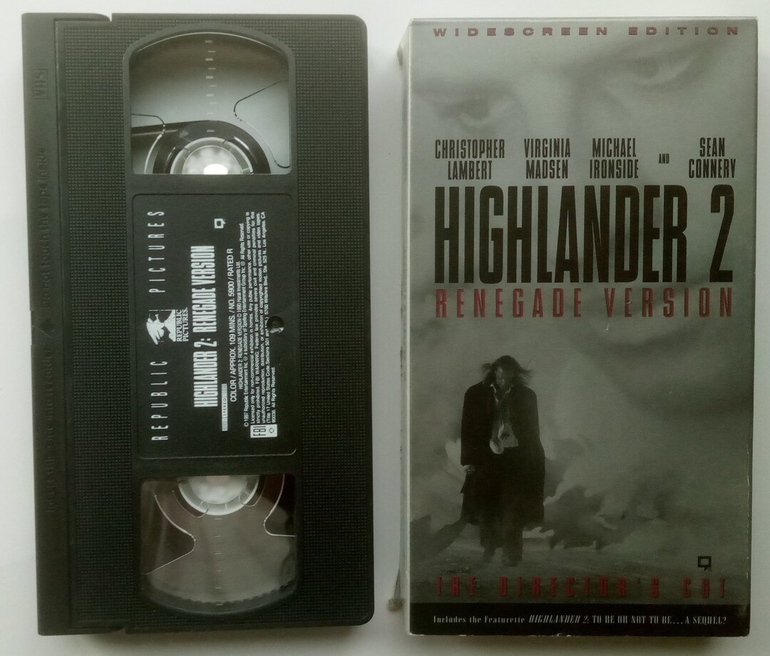 High Lander 2 Vhs Video Tape Renegade Version the Directors Cut - Etsy