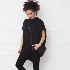 Women Black Hoodie With Front Pockets Black Hoodie Black - Etsy