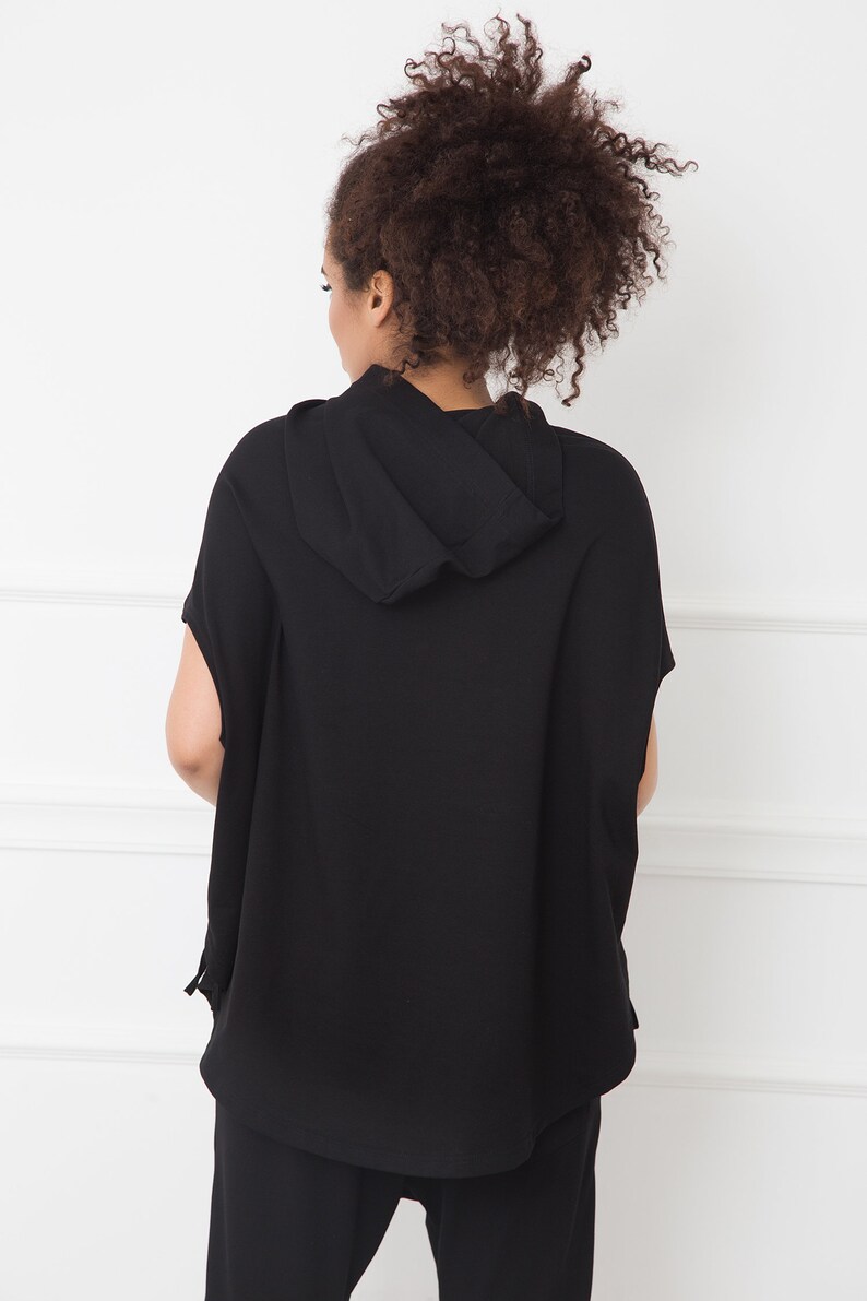 Women Black Hoodie With Front Pockets Black Hoodie Black | Etsy