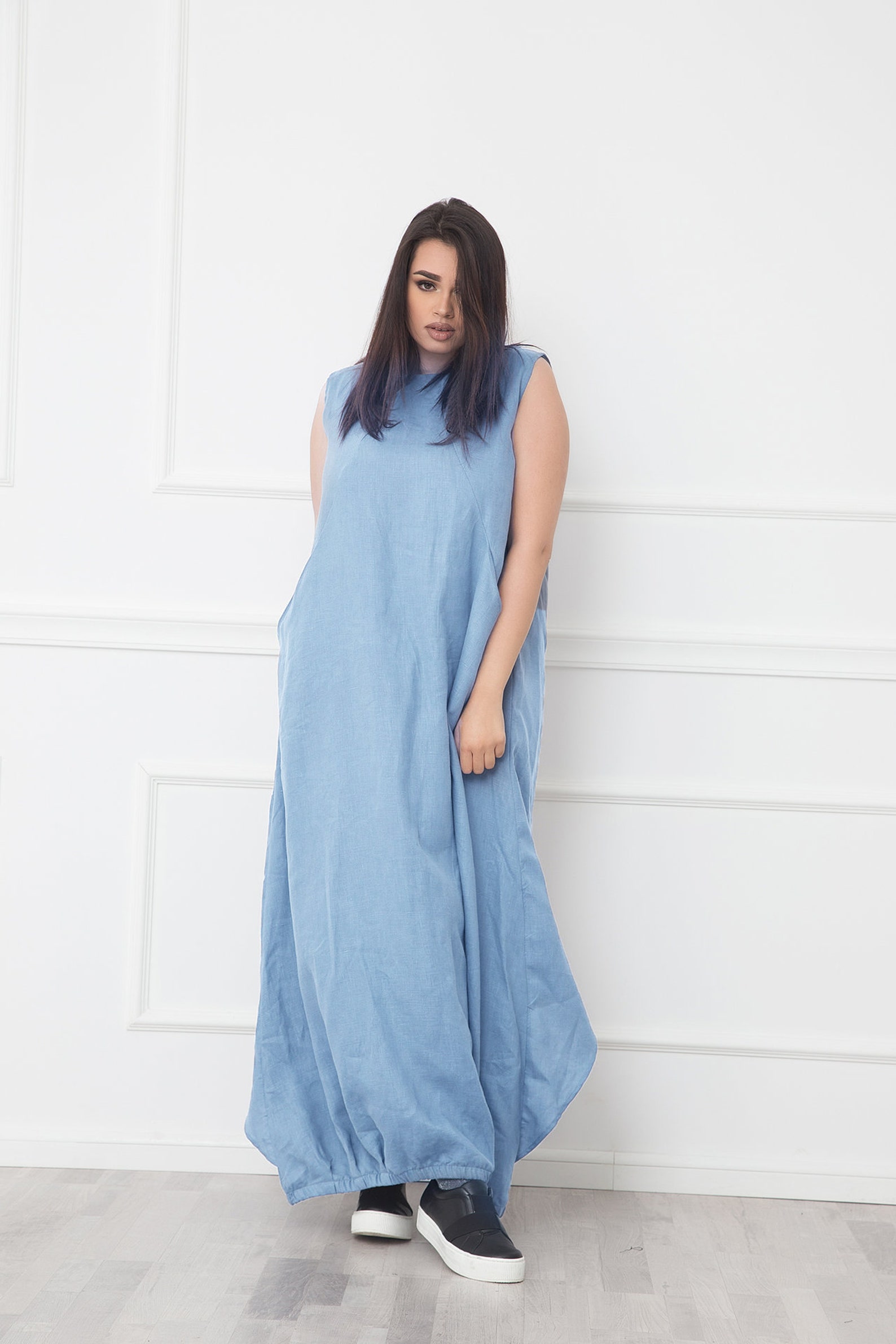 Linen Dress Plus Size Linen Dress Linen Clothing Linen - Etsy