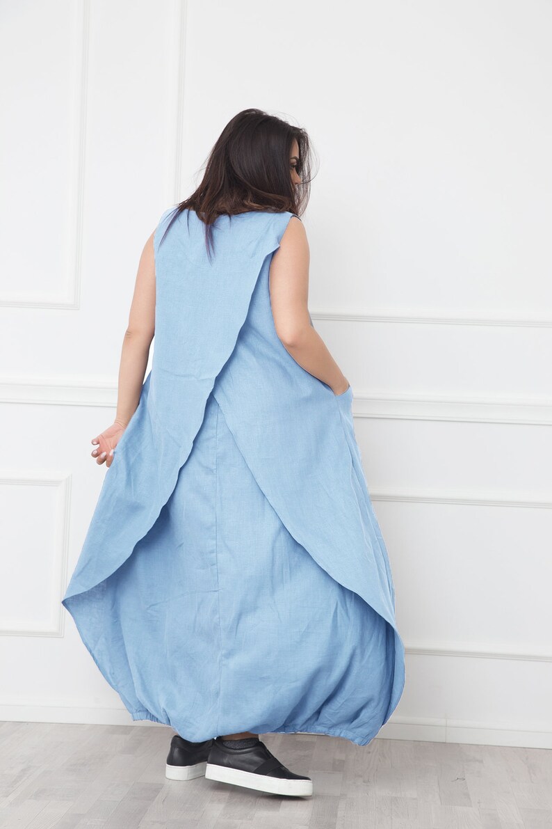 Linen Dress Plus Size Linen Dress Linen Clothing Linen - Etsy