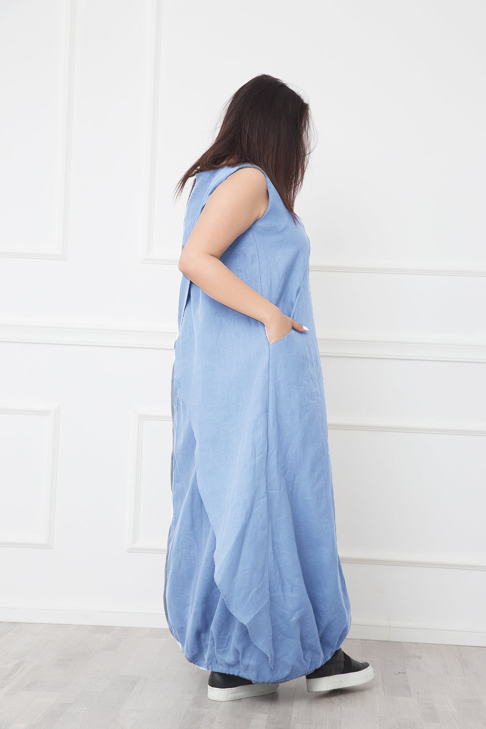 Linen Dress Plus Size Linen Dress Linen Clothing Linen - Etsy