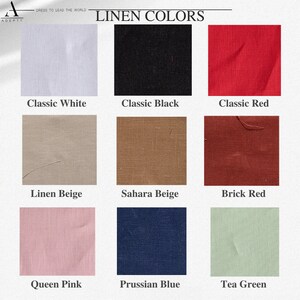 Linen Dress in Plus Size and Solid Red - Plus Size Linen Clothing for ...