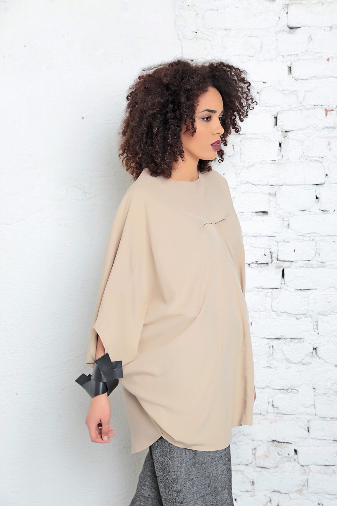Plus Size Tunic Batwing Top Loose Tunic Summer Top Elegant | Etsy