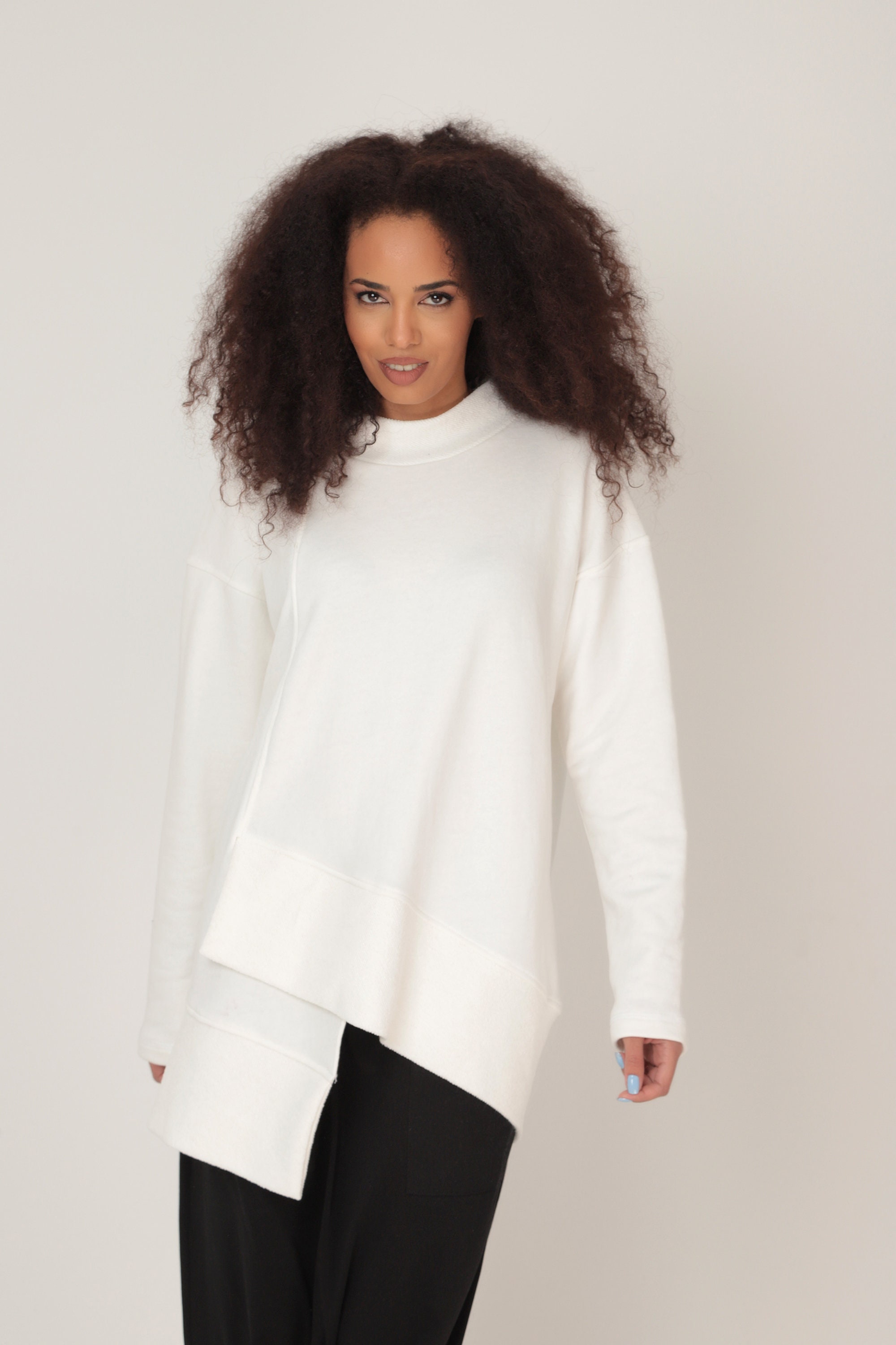 Winter Sweatshirt White Sweatshirt Women Sweatshirt Plus | Etsy