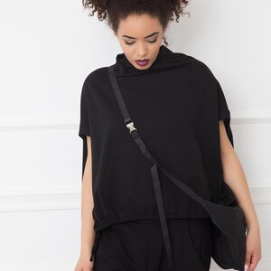 Women Black Hoodie With Front Pockets Black Hoodie Black - Etsy