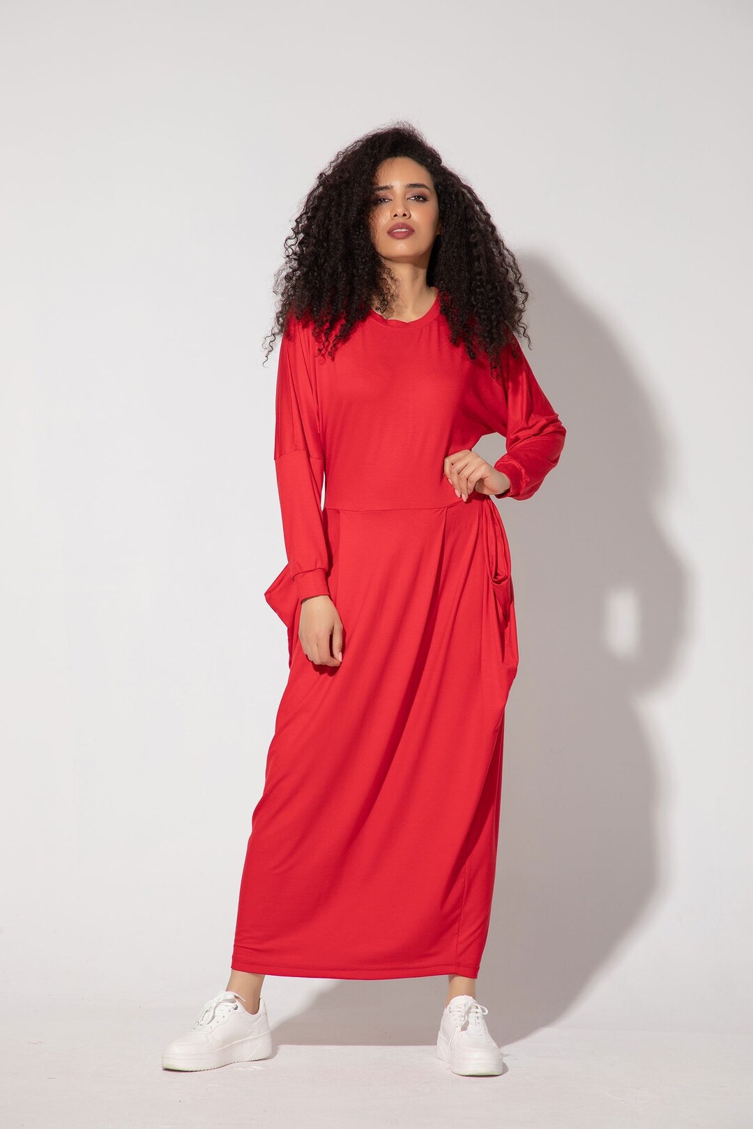 Red Statement Dress | MEDORA| Maxi Red Dress for Women, Dress in Red ...