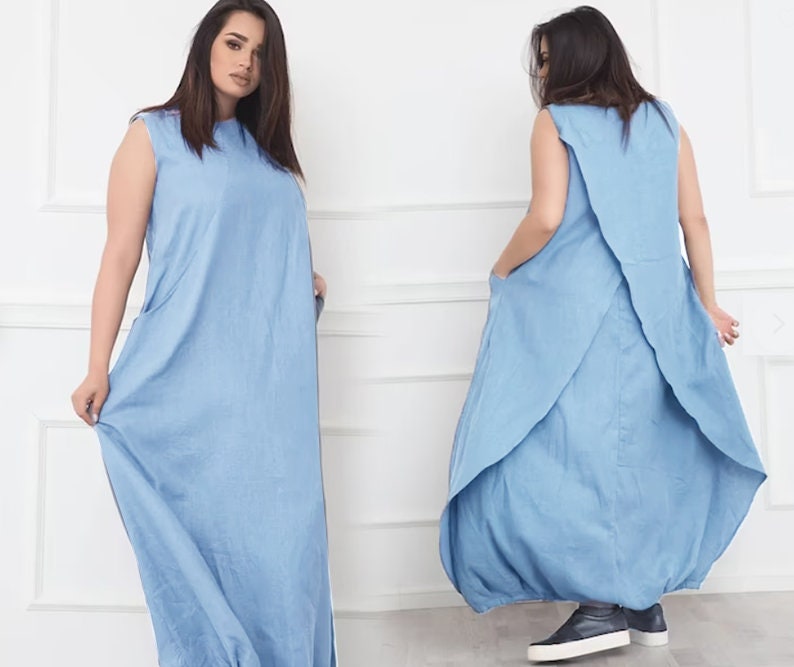 Linen Dress Plus Size Linen Dress Linen Clothing Linen - Etsy