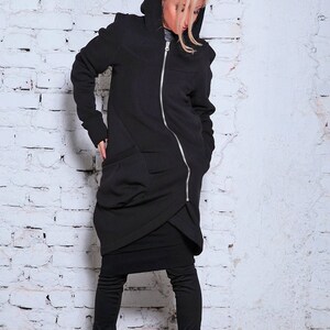 Asymmetrical Jacket for Women - Futuristic Sweater Coat for Women With ...