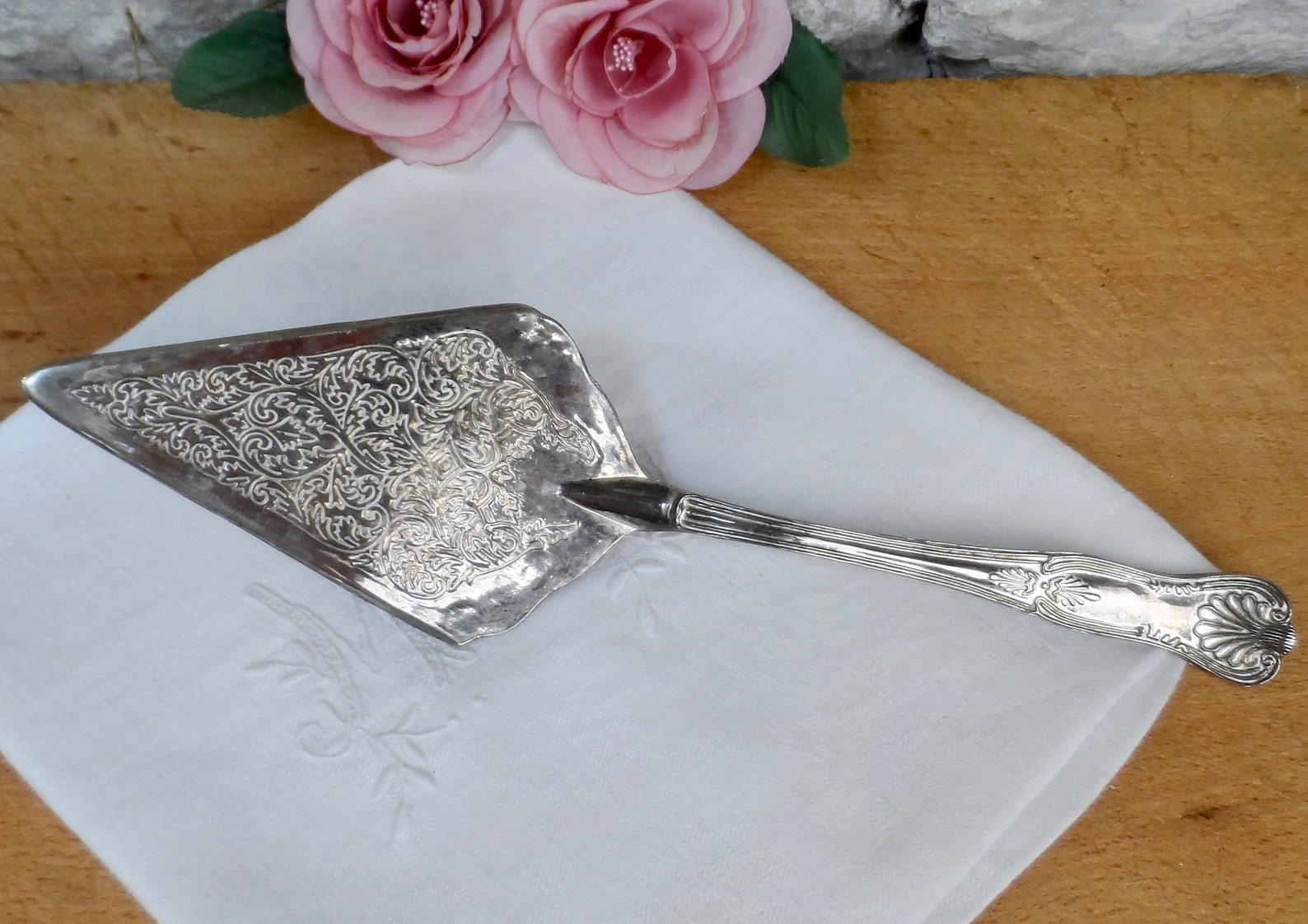 French Vintage Silver Cake Slice Server for Afternoon Tea. - Etsy