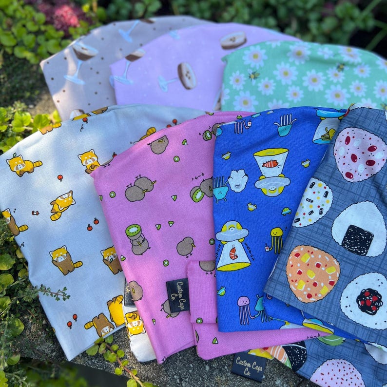 Apples and Red Pandas, Women's Cotton Pixie Scrub Cap - Etsy