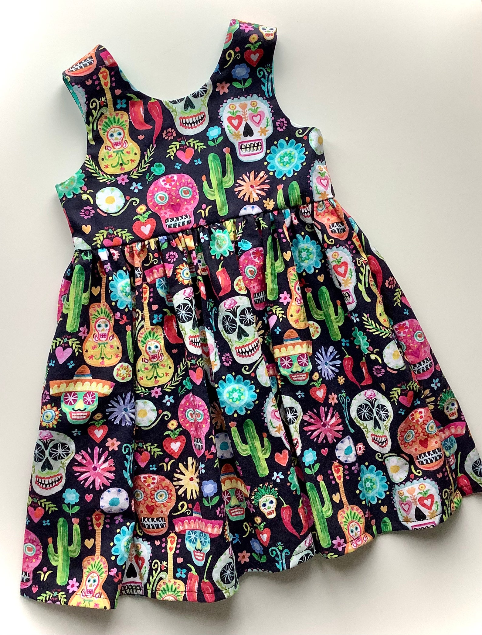 Sugar Skulls Dress for Girls Toddlers Babies Baby Clothes - Etsy UK