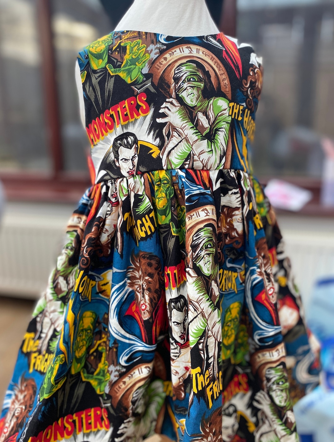 Girls Alternative Party Dress, Horror Movie Monsters Dress, Gothic Girl ...