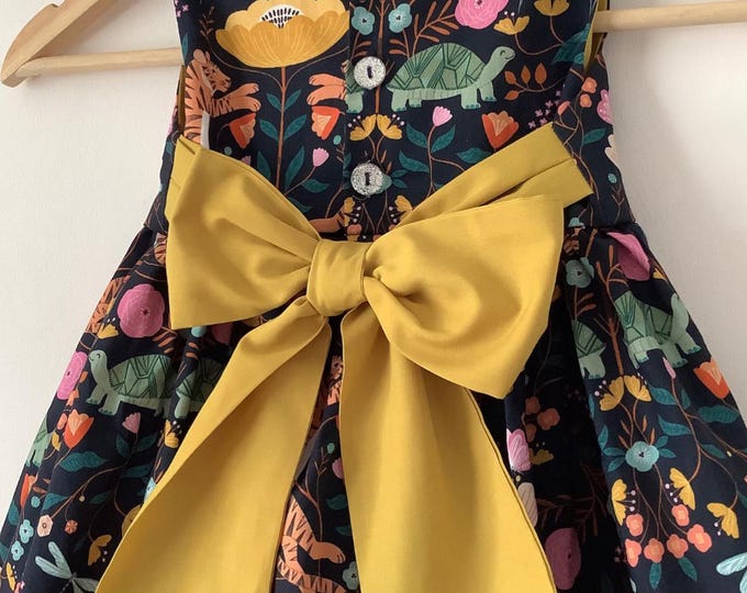 Tiger Print Dress Girls, Toddler Tiger Print Dress, Animal Print Dress ...