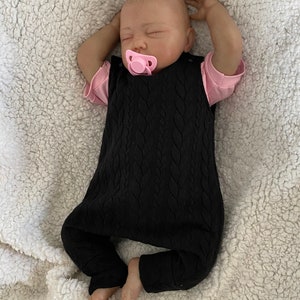 Plain Black Baby Romper, Alternative Baby Clothes, Toddlers Playsuit ...