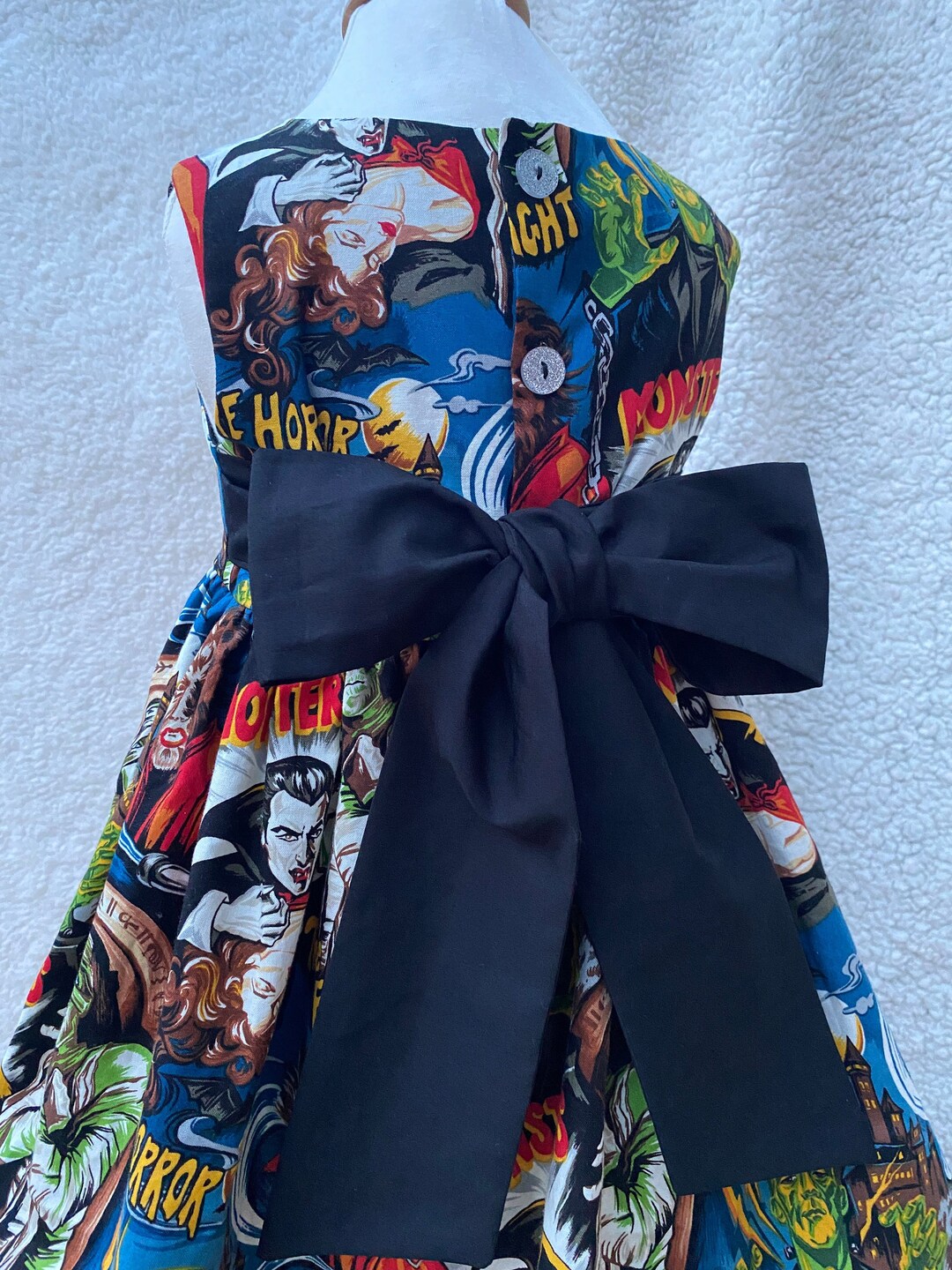 Girls Alternative Party Dress, Horror Movie Monsters Dress, Gothic Girl ...