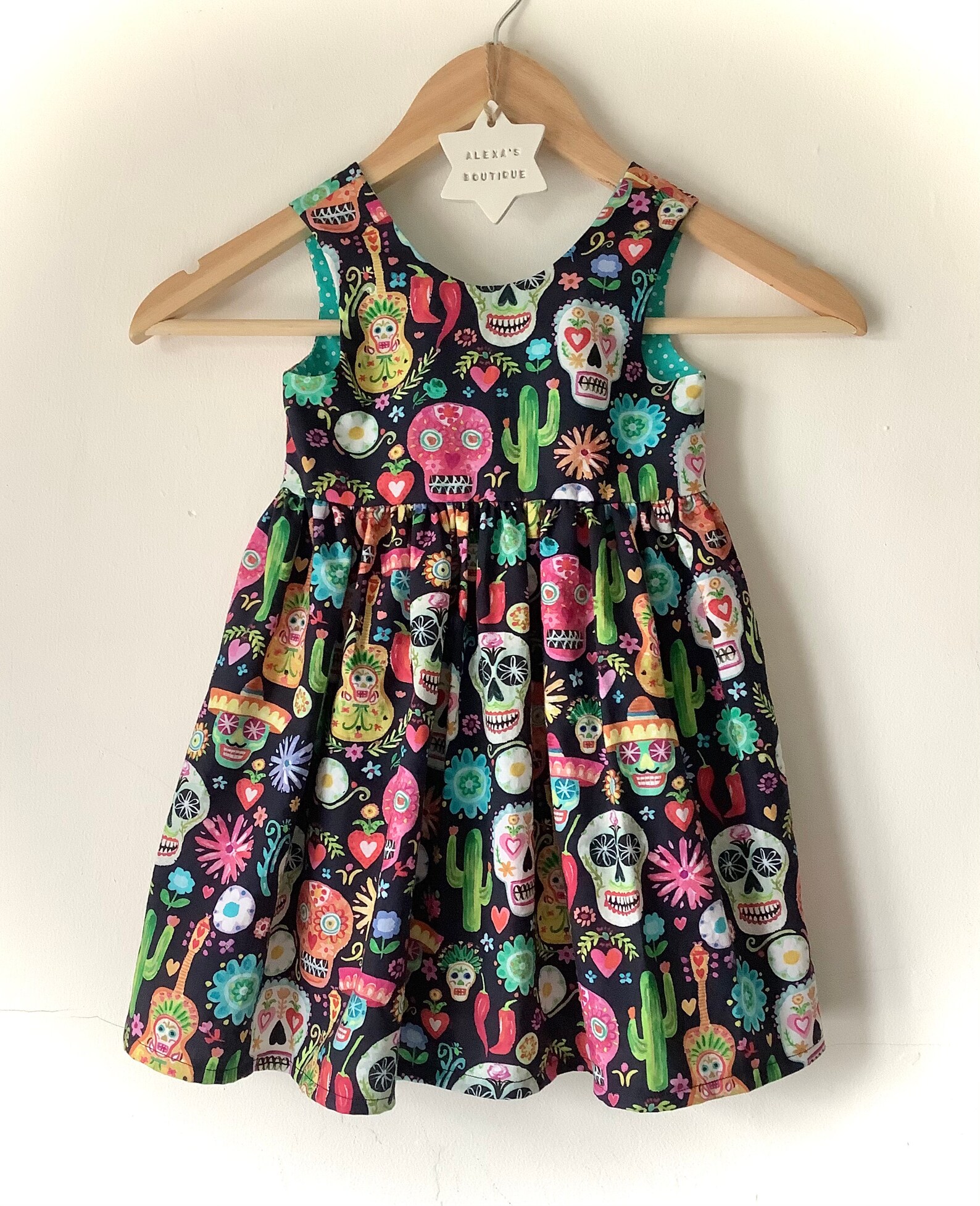 Sugar Skulls Dress for Girls Toddlers Babies Baby Clothes - Etsy UK