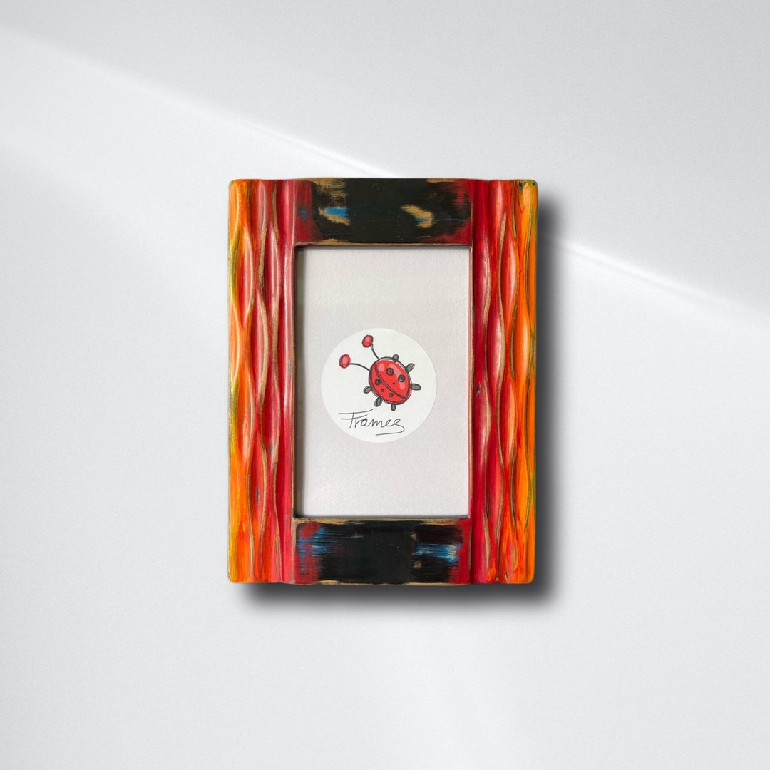 WOODEN Photo Frame One of A Kind Distressed Rustic Antique - Etsy