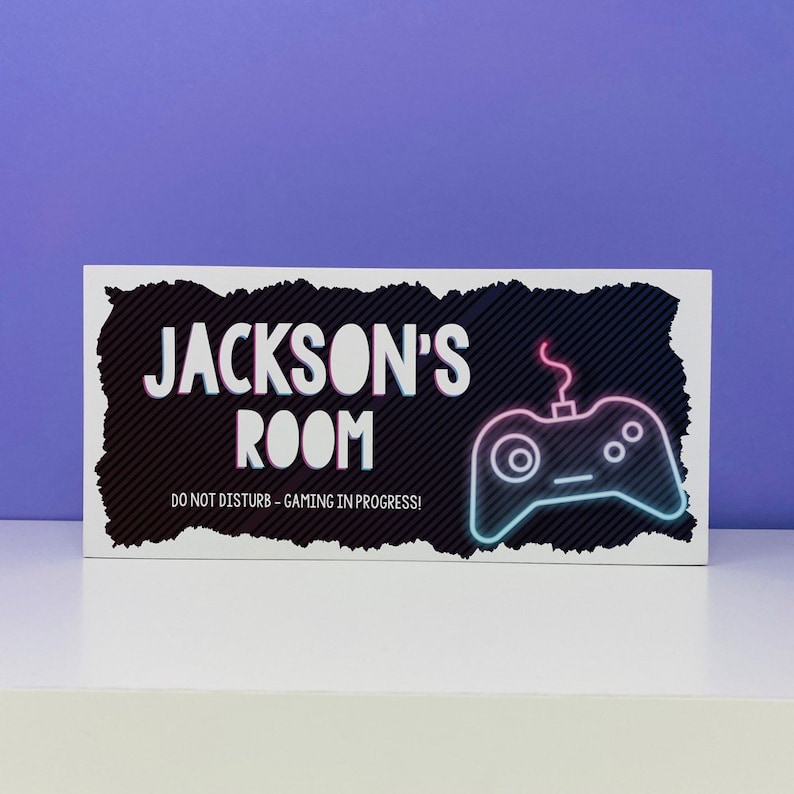 Personalised Gamer Door Sign Door Signs for Gamers Wooden - Etsy UK