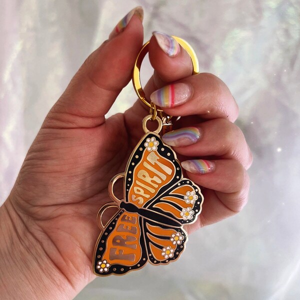 Butterfly Keychain - Etsy