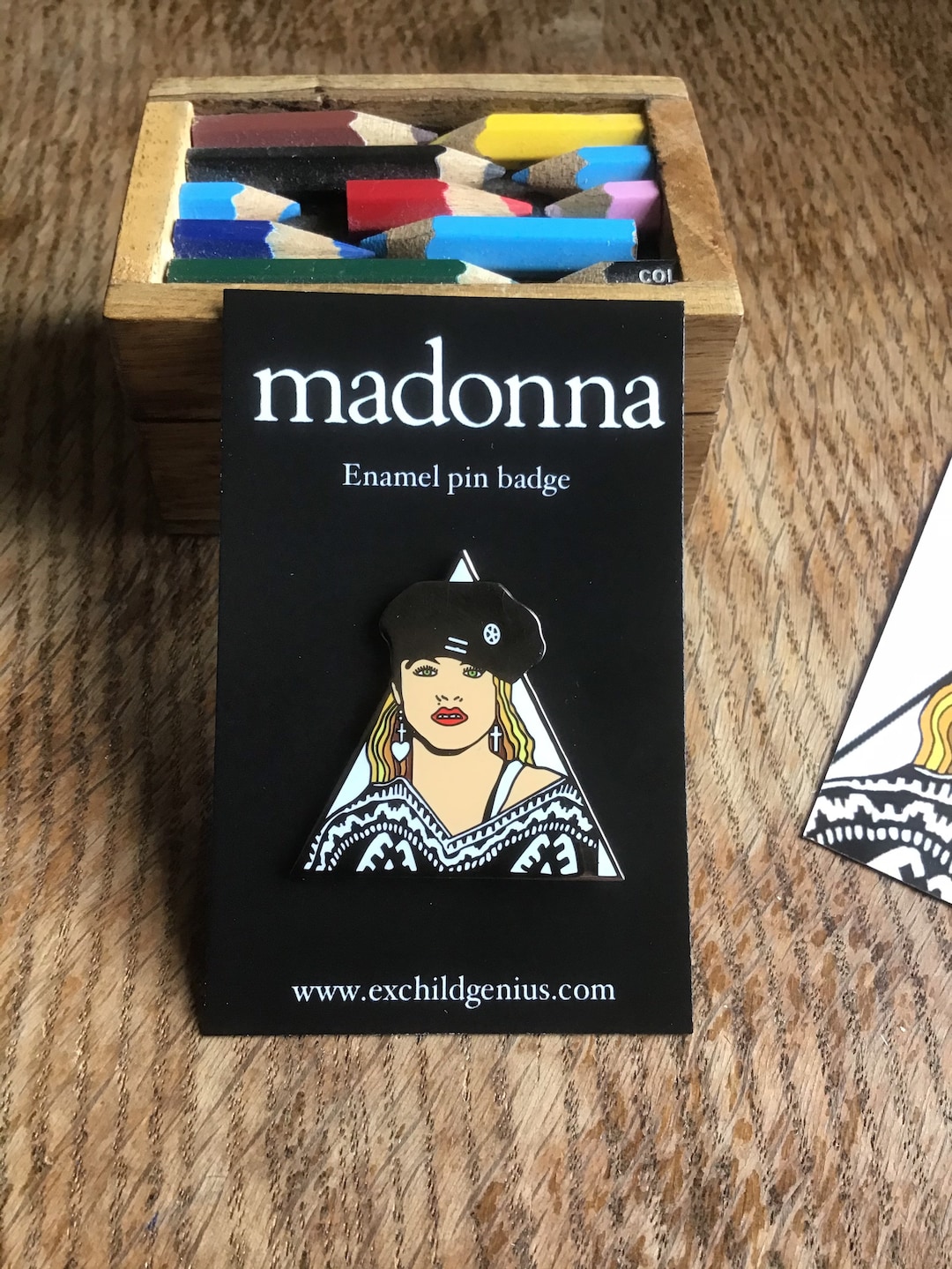 Madonna Enamel Pin Fantastic Black Metal Pin Badge of a MUSIC LEGEND ...