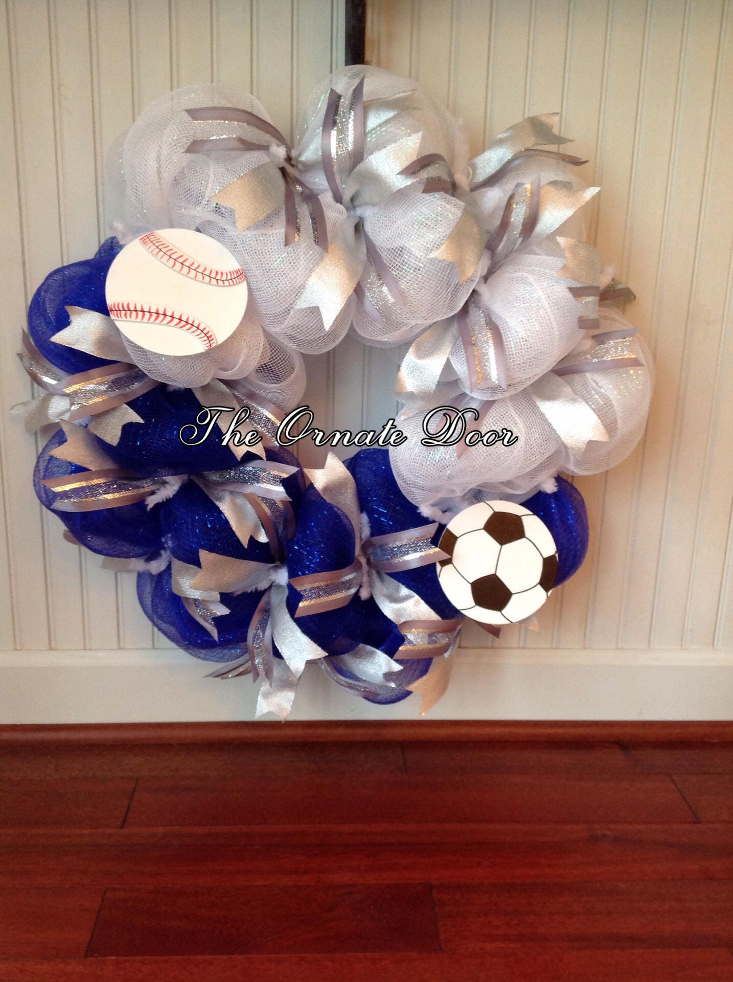 Deco Mesh Sports Wreath Football Wreath Basketball Wreath - Etsy