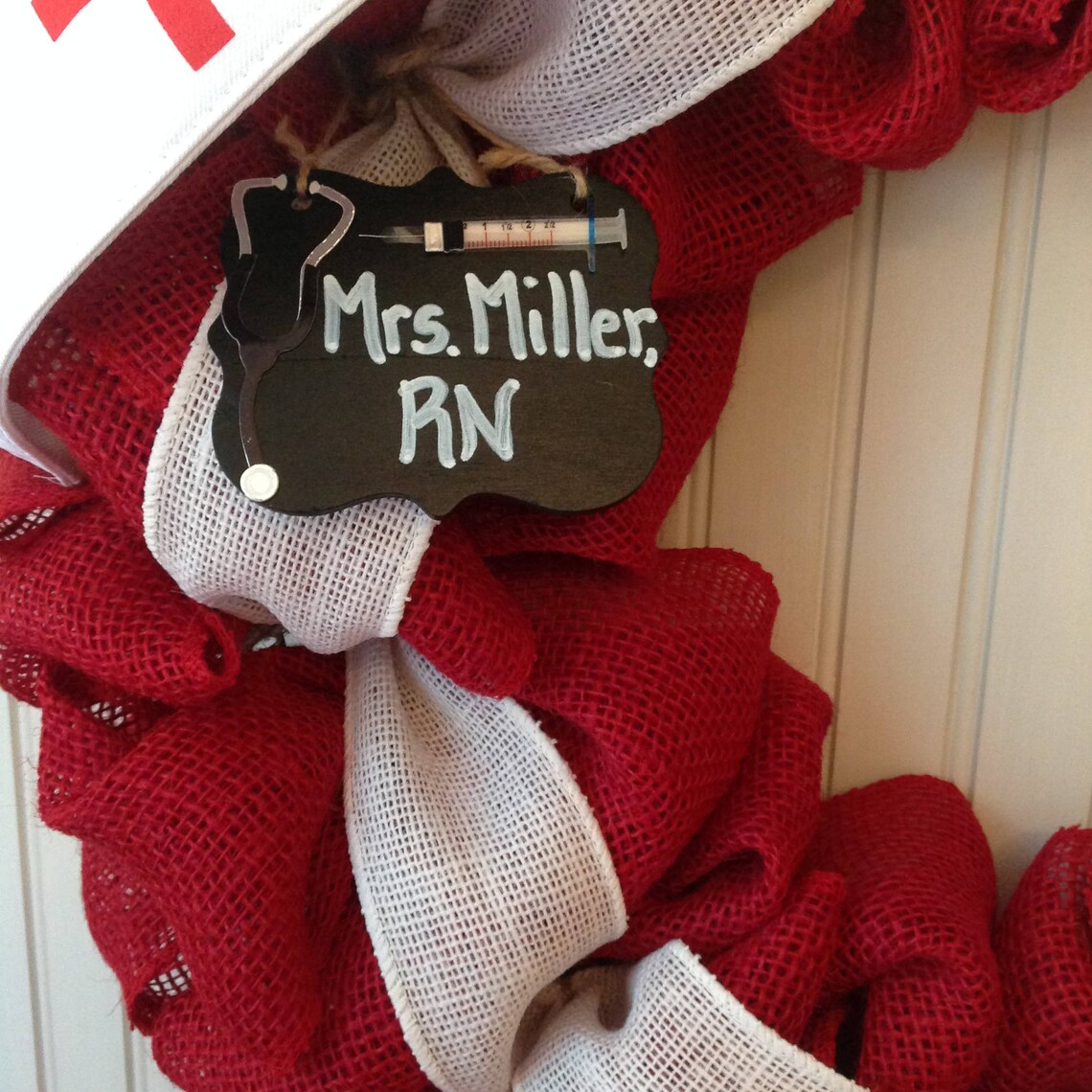 Nurse Wreath Medical Wreath Made to Order School Nurse - Etsy