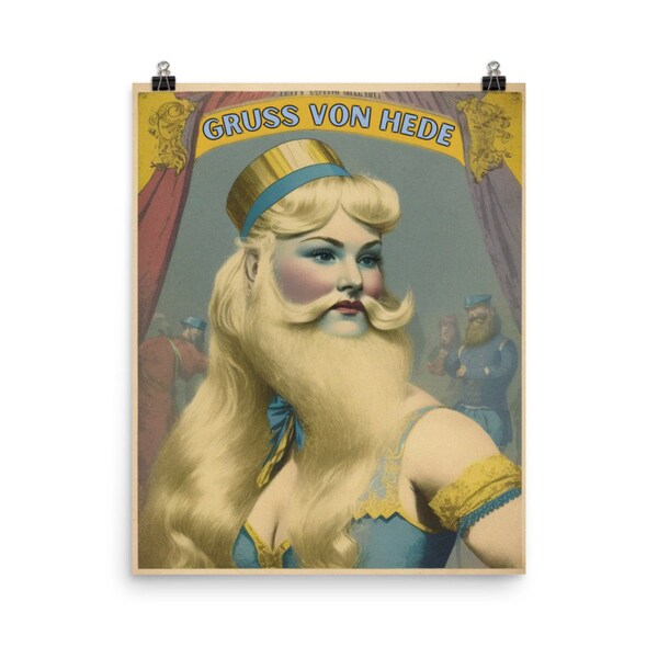Bearded Lady - Etsy