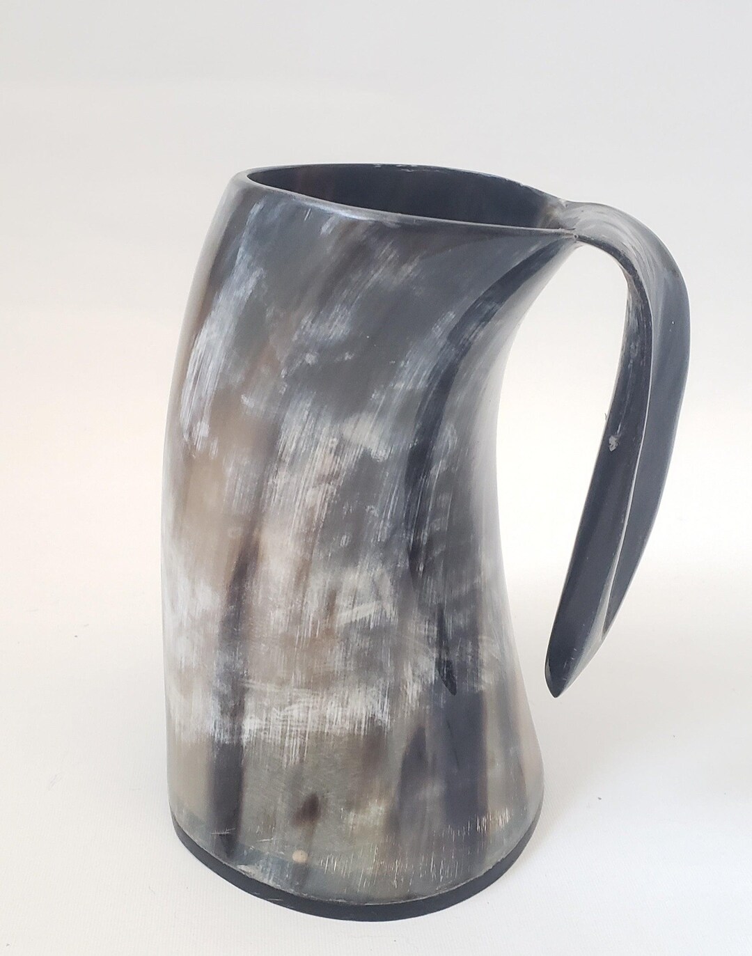 Horn Mug Viking Style, Tankard , Drinking Horn Mug, Mead Mug, 16 Oz, 24 ...