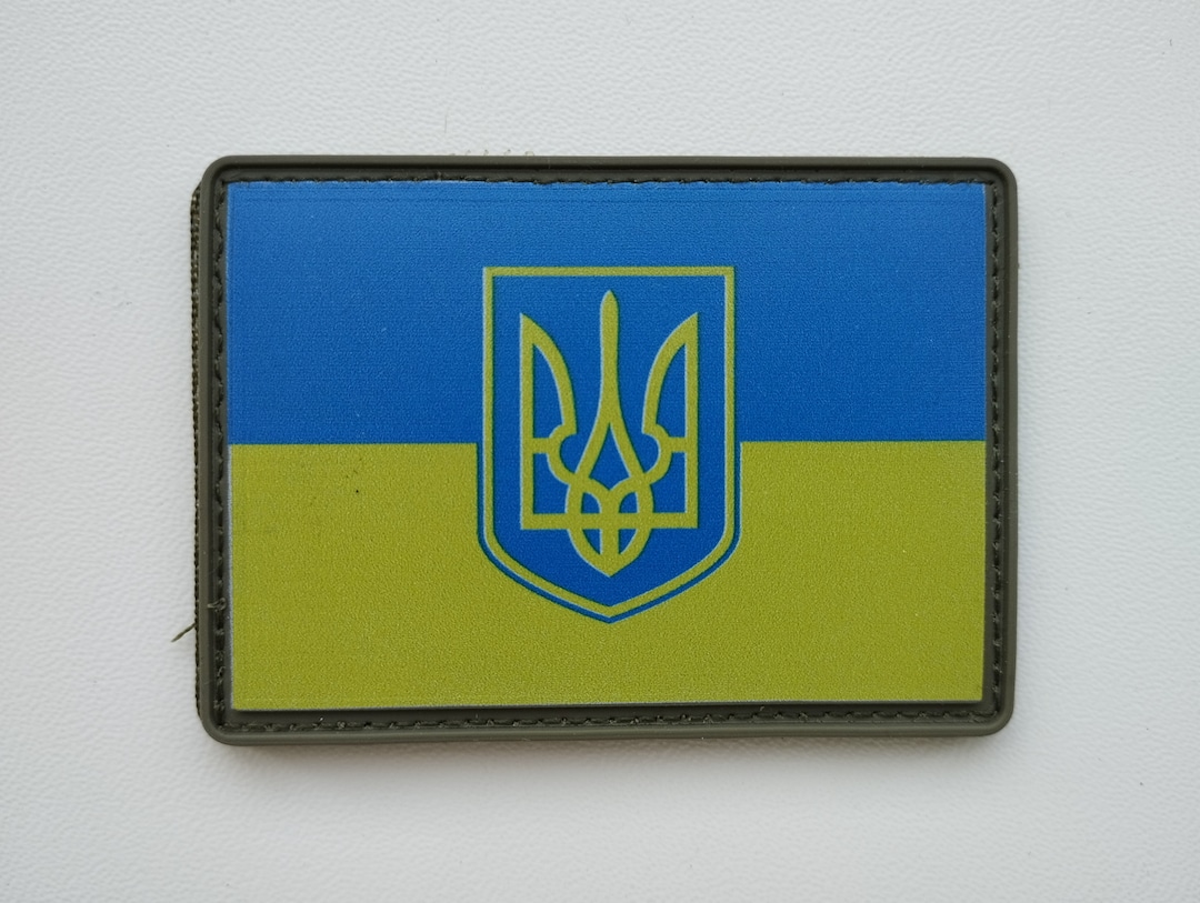 Ukrainian Army Original Morale Patch FLAG UKRAINE Tactical Badge Hook ...