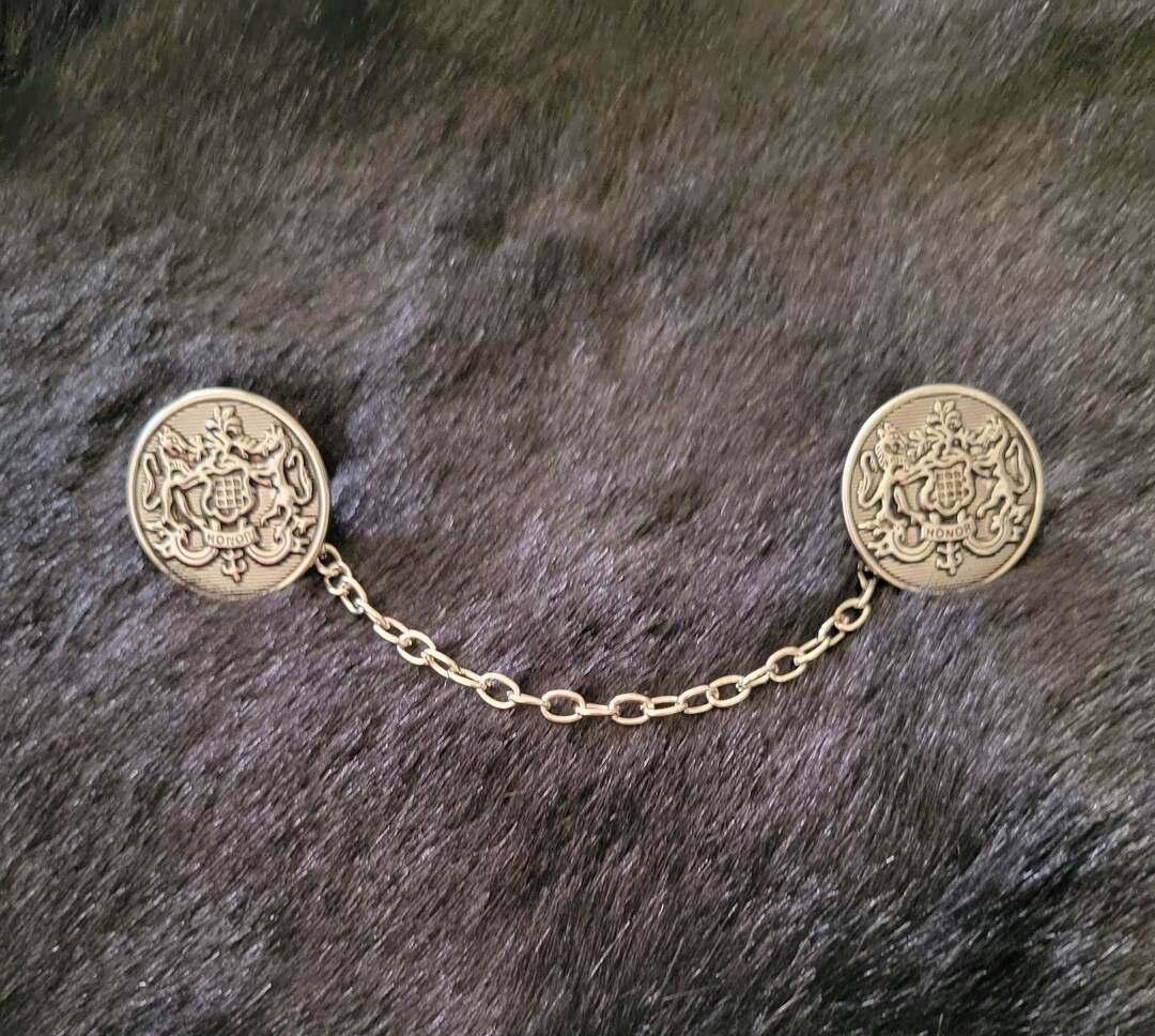 Cloak Clasps Honor/crest/shield Shape made of Lightweight Metals - Etsy