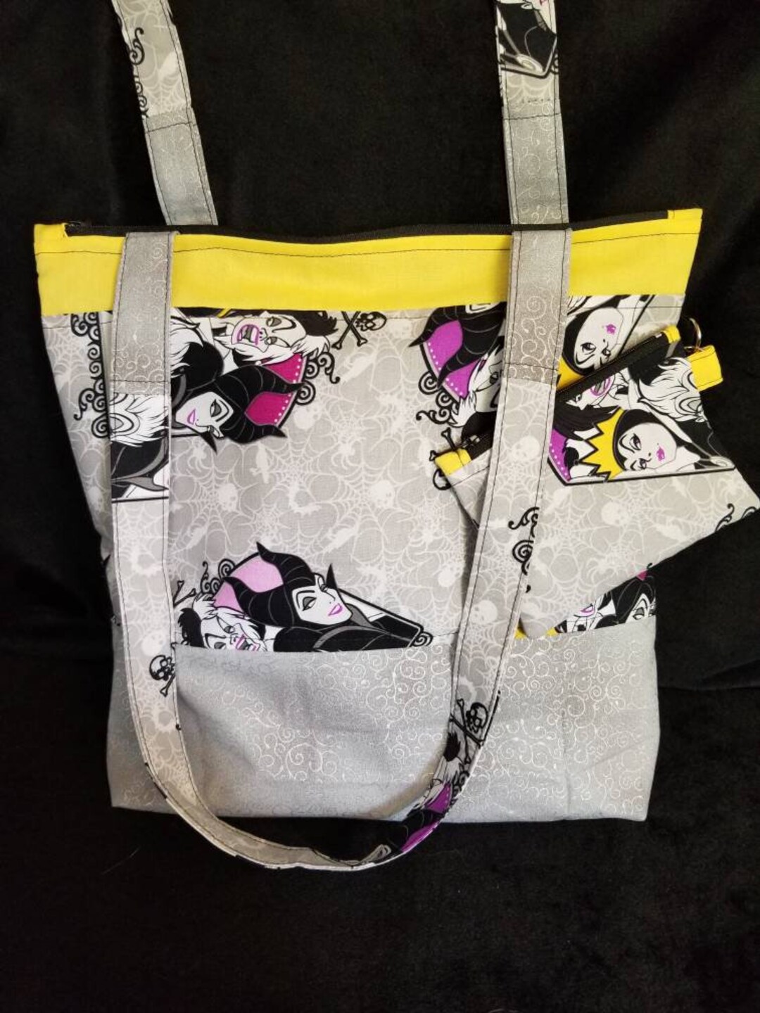 Large Bag/tote/purse (comes With a Coin Bag)- Disney Villains (ursula ...