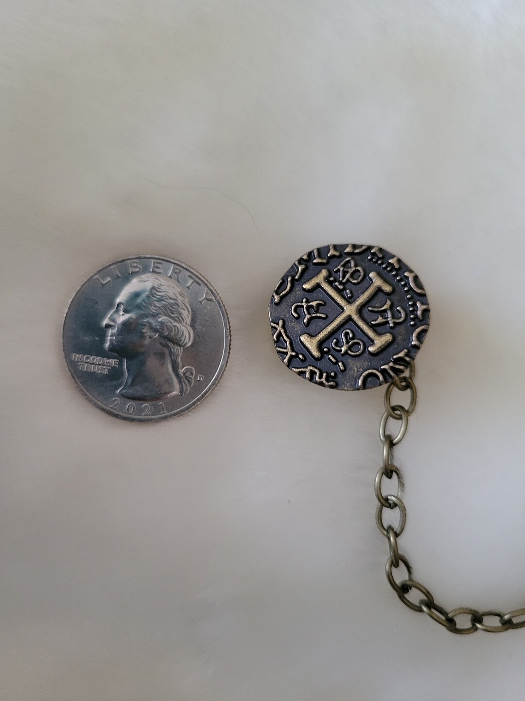 Cloak Clasps - Doubloons Coins (color - Bronze/brass/black) - Etsy