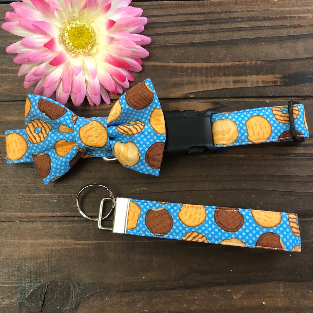 Dog Collar, Cookies, Bow , Dog Collar With Bow, Cookie Dog Collar, Girl ...