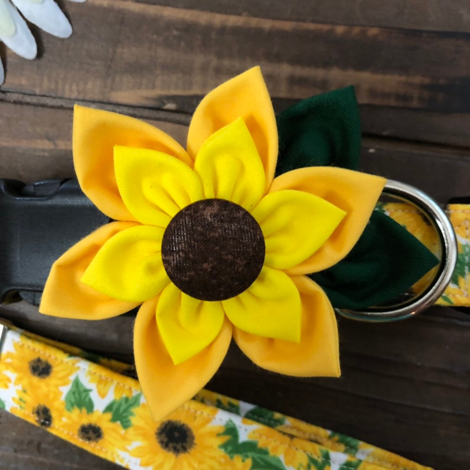 Dog Collar Sunflower Sunflower Dog Collar Collar With Bow - Etsy
