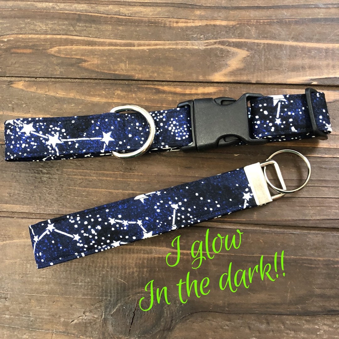 Dog Collar, Big Dipper, Stars, Constellations, Key Fob, Keychain, Glow ...
