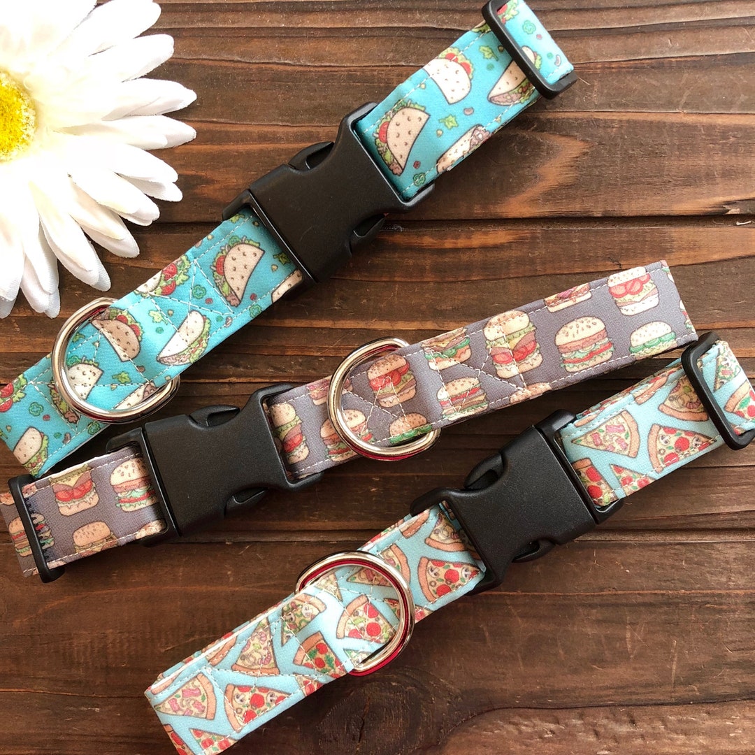 Dog Collar, Food Dog Collar, Pizza Dog Collar, Picnic Dog Collar ...