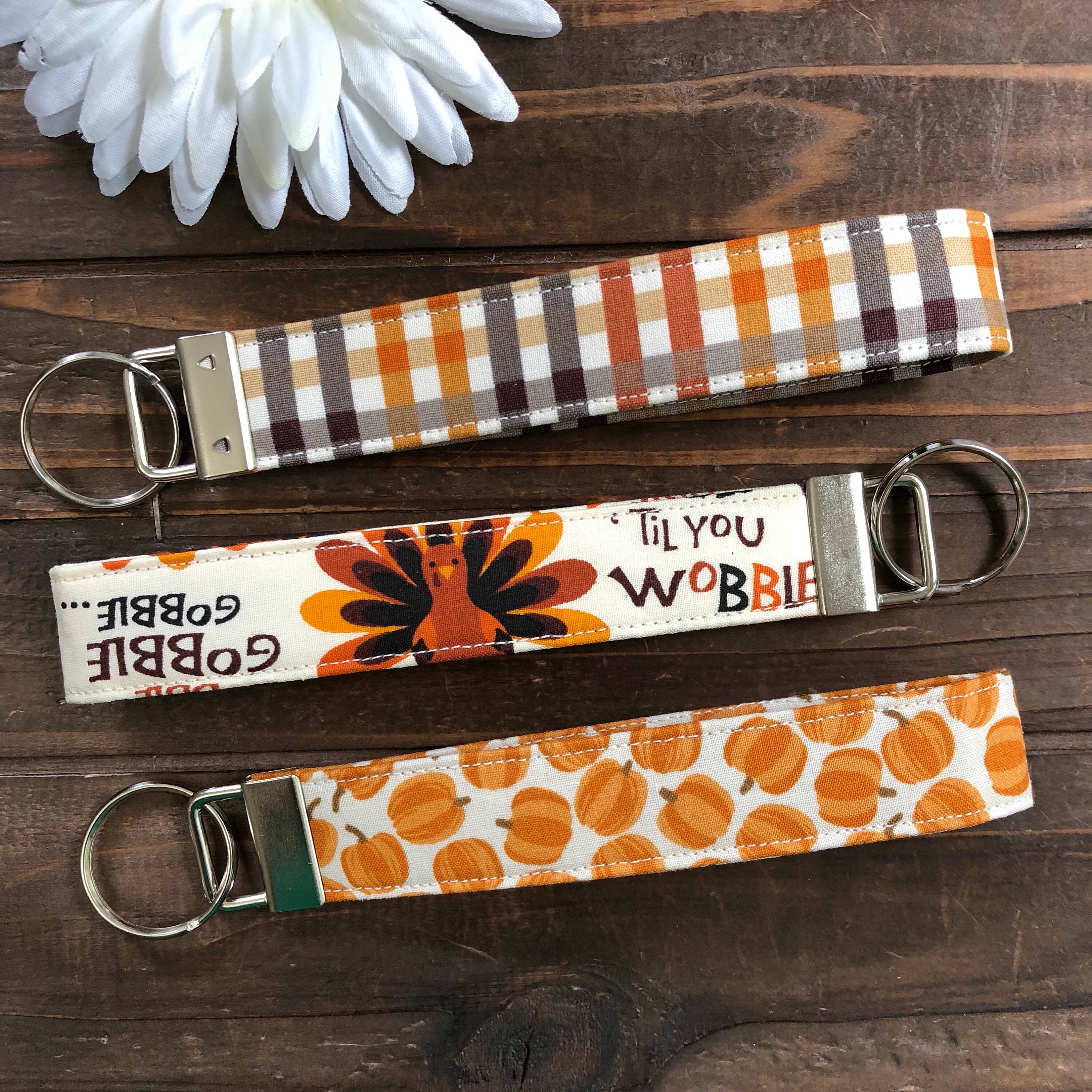 Keychain Keyfob Thanksgiving Fall Autumn Turkey Plaid - Etsy