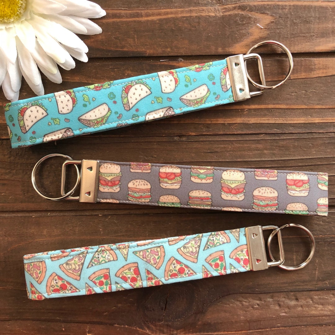 Keychain , Key Fob, Pizza Key Chain, Pizza Key Fob , Burgar Key Fob ...